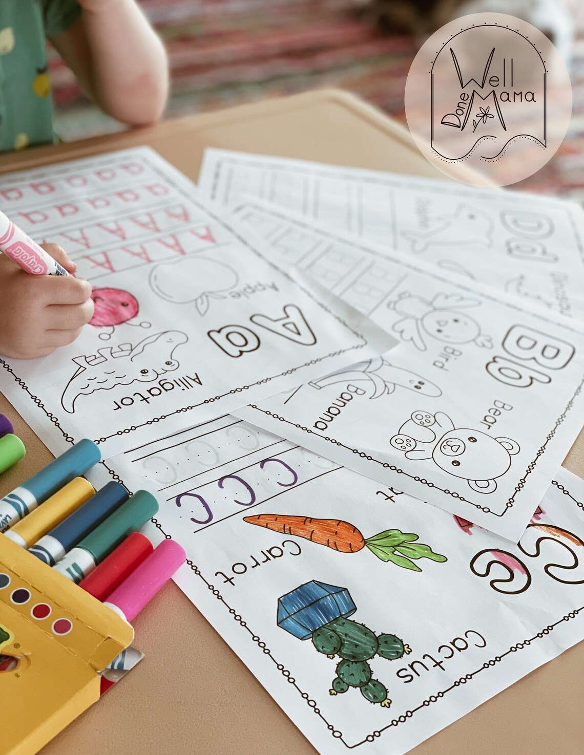 Alphabet Handwriting Practice Worksheets: A-Z Writing (PDF Download) - Etsy