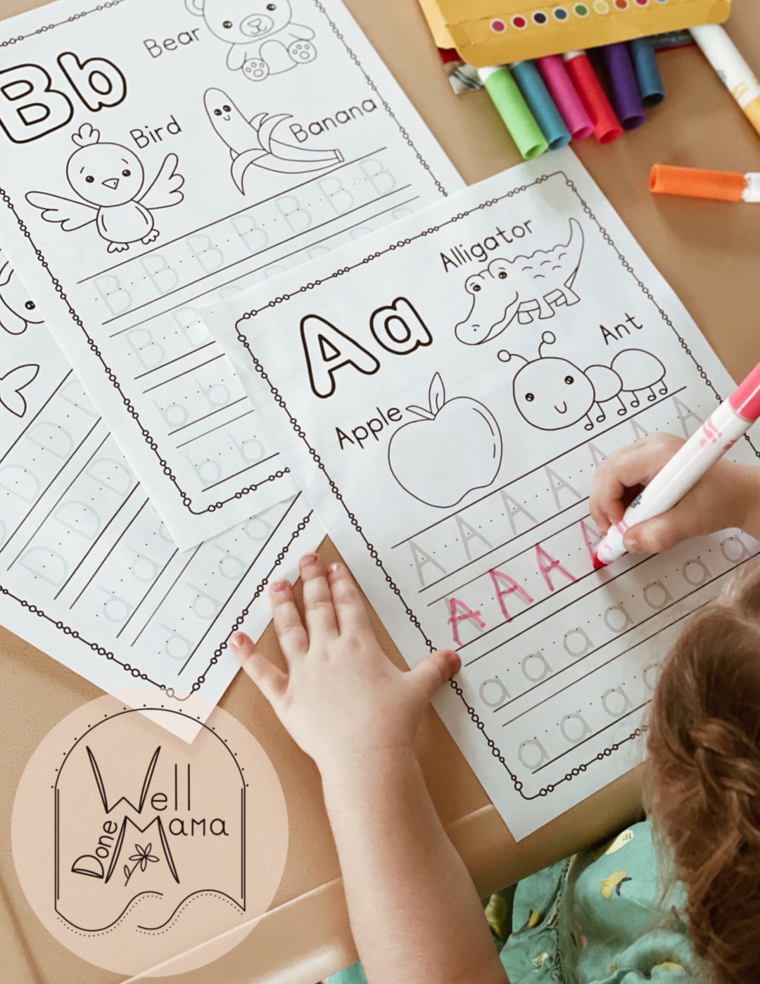 Alphabet Handwriting Practice Worksheets: A-Z Writing (PDF Download) - Etsy