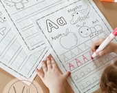 A-Z Alphabet Writing Printables/ Handwriting Worksheets/ ABC - Etsy New ...