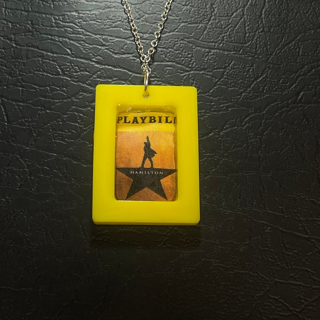 Hamilton Resin Necklace Playbill Hamilton the Musical Alexander ...