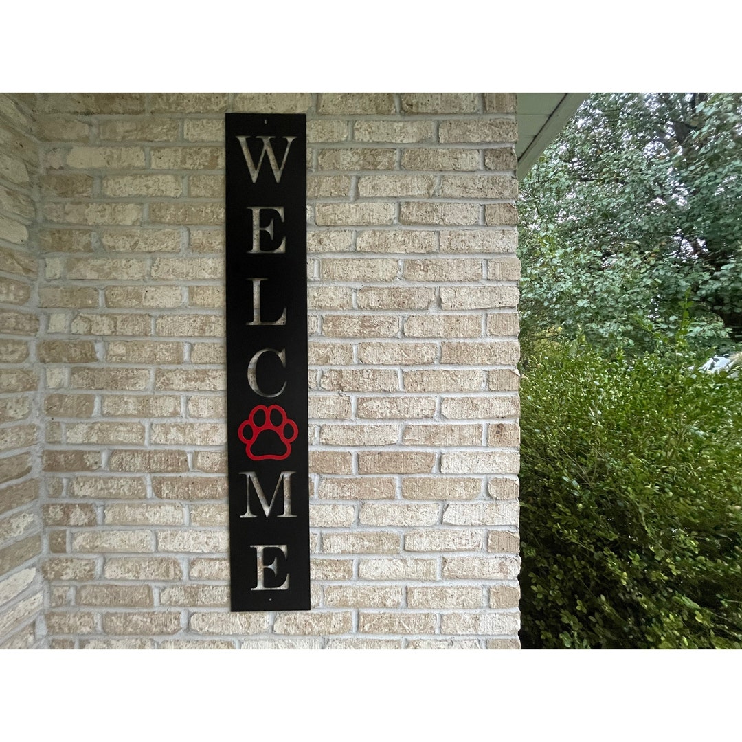Interchangeable Welcome Sign, Customizable Welcome Sign, Metal Welcome ...