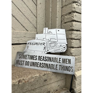 Killdozer Metal Sign, Metal Bulldozer Sign, Marvin Heemeyer Sign ...