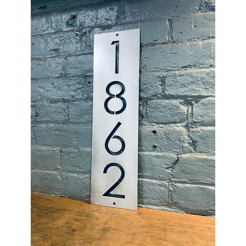 Custom Metal Address Sign Modern Address Sign Outdoor - Etsy