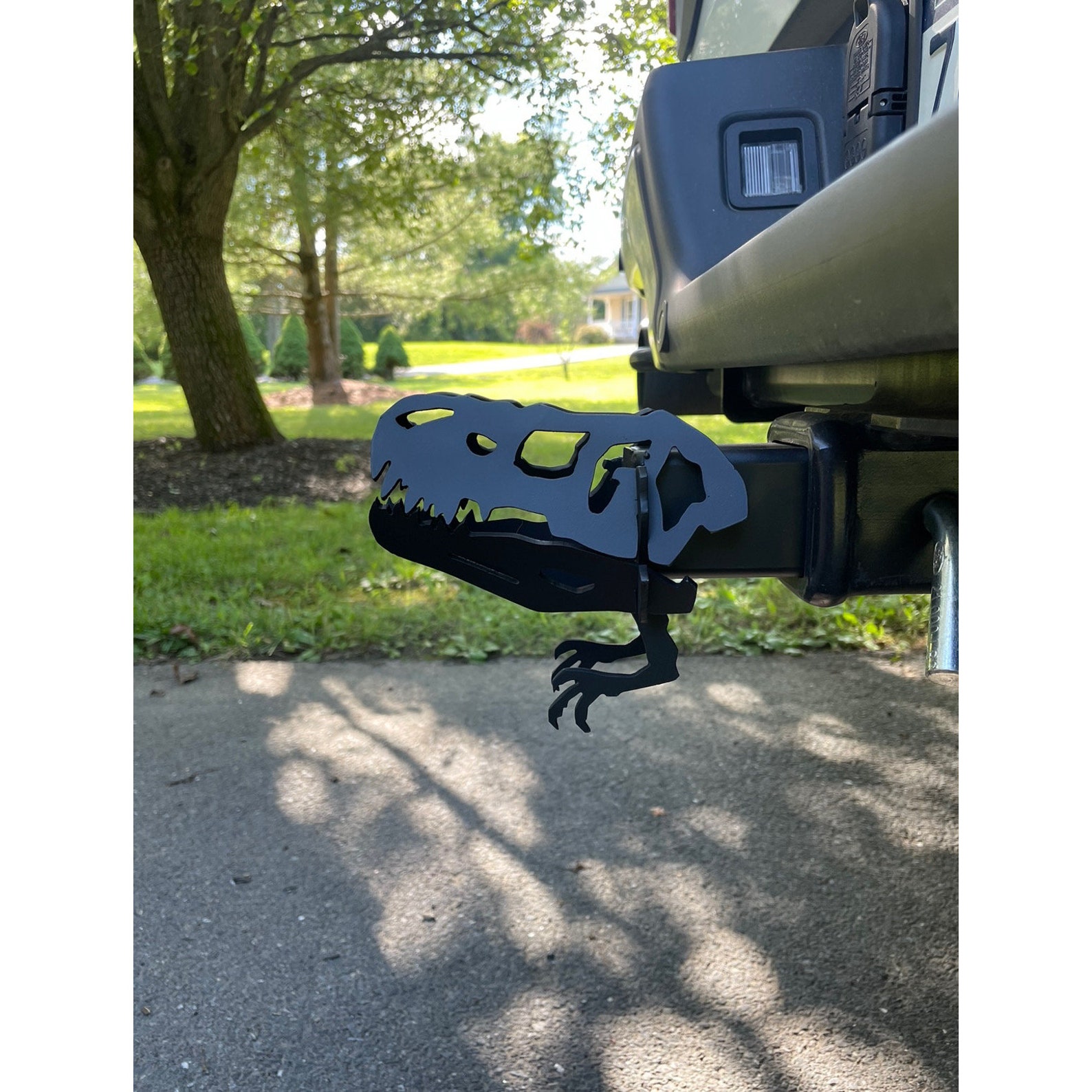 Metal Trex Hitch Cover, T-rex Hitch Cover, Trailer Hitch Cover ...
