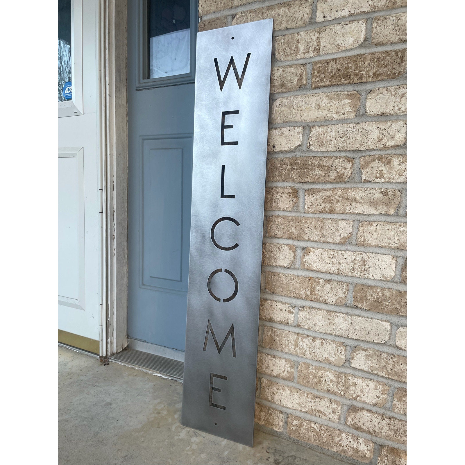Minimalist Metal Welcome Sign Modern Welcome Sign Modern | Etsy