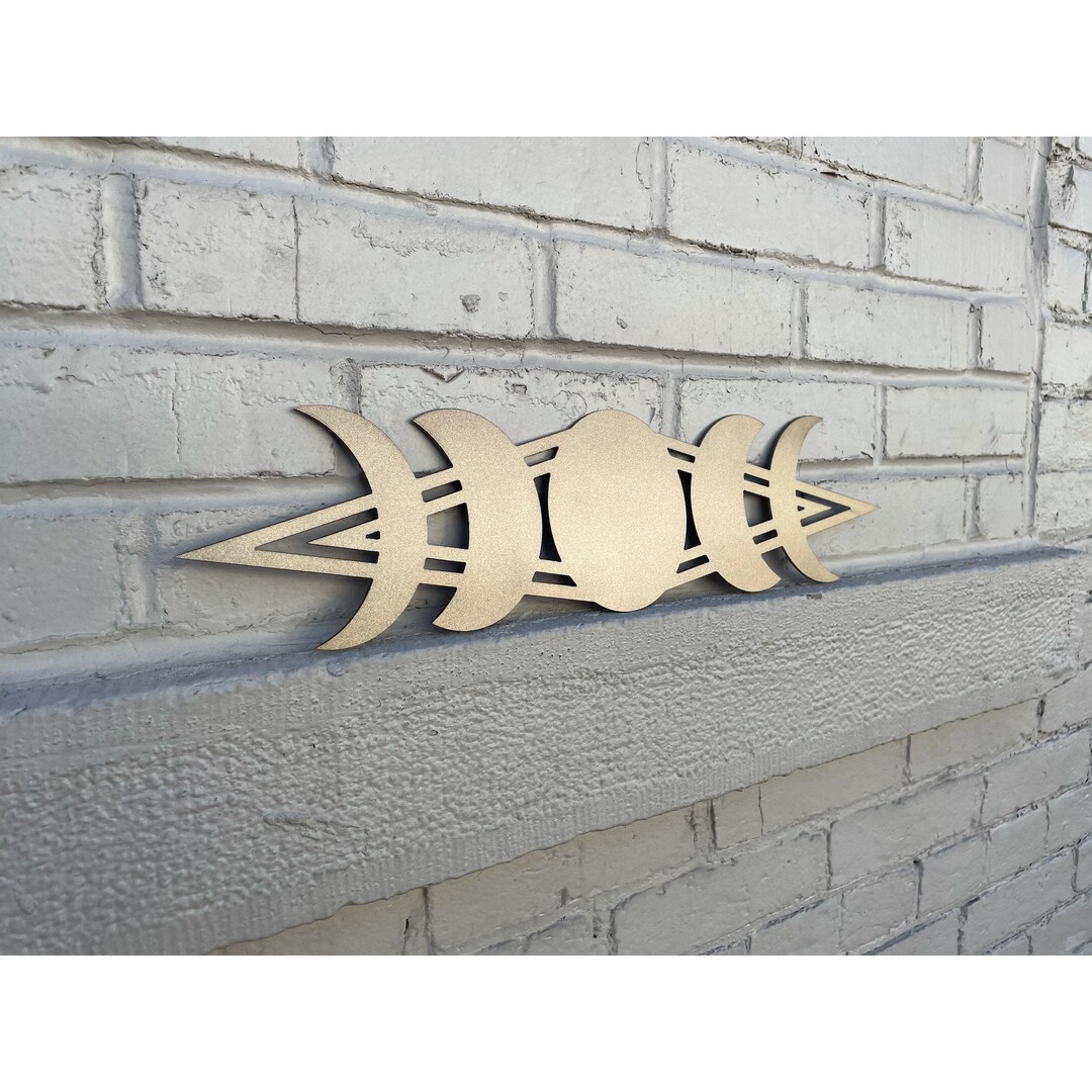 Lunation Moon Metal Wall Art, Moon Phases Metal Home Decor, Moon Phases ...