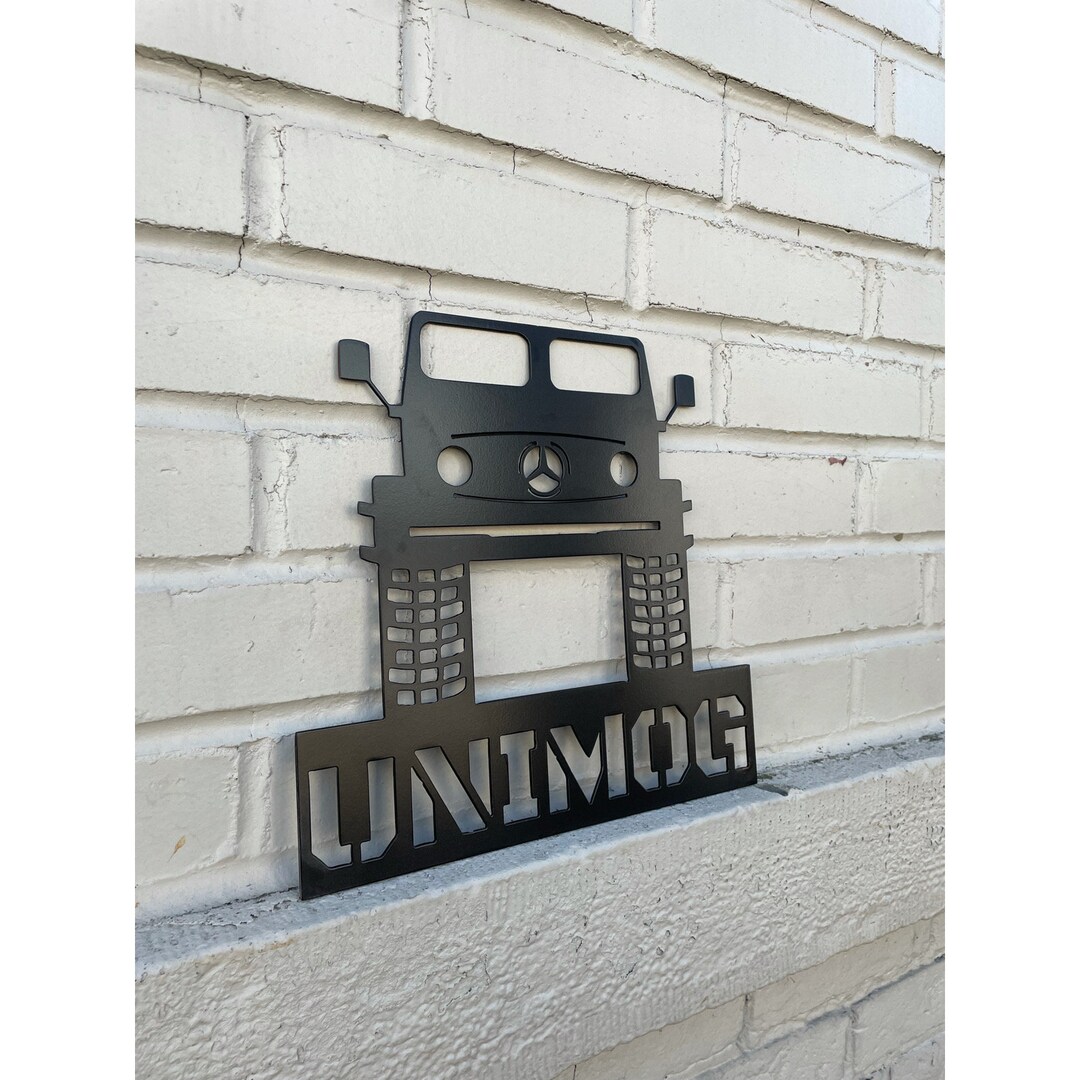 Unimog Metal Wall Sign, Metal Military Vehicle Sign, Mercedes Benz Sign ...