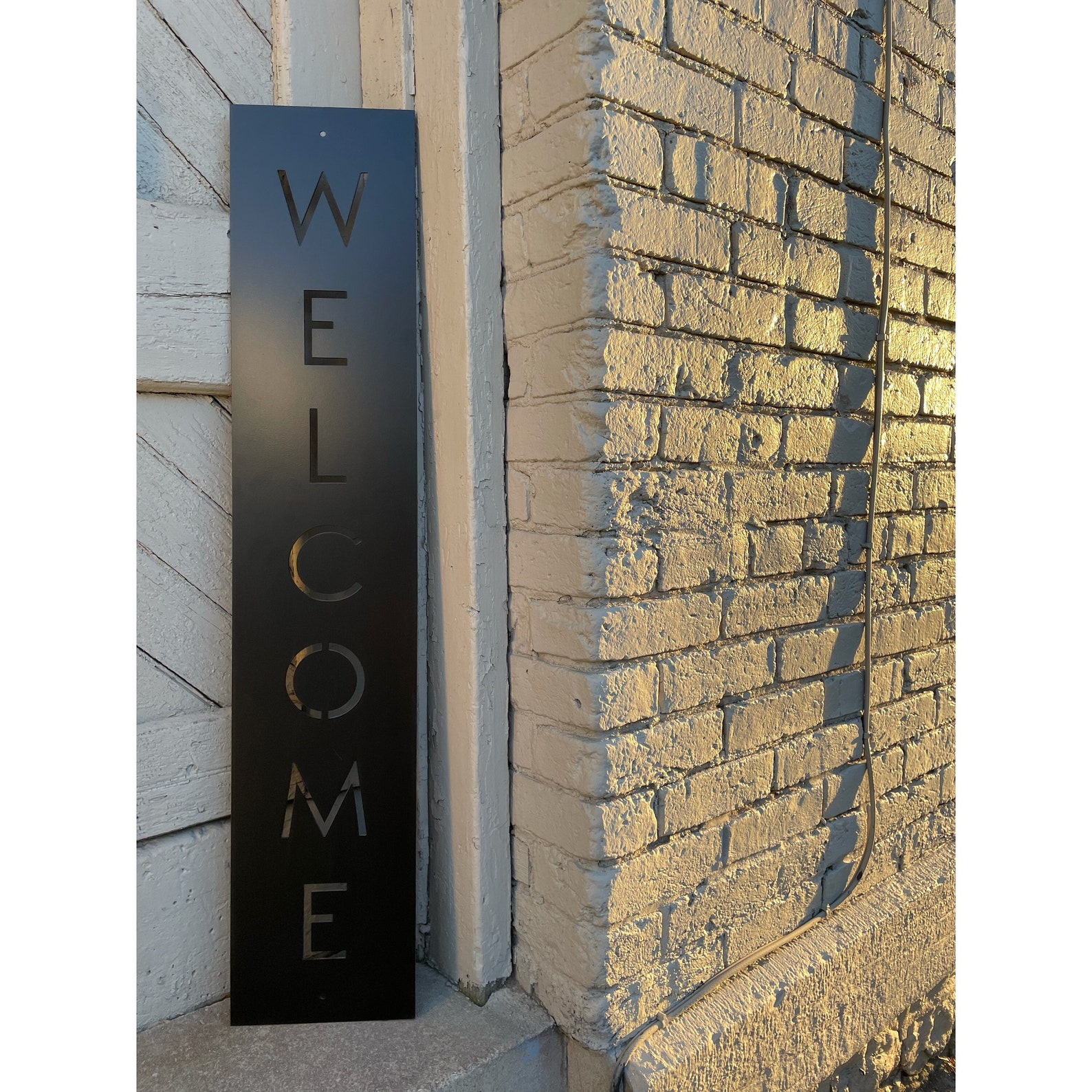 Minimalist Metal Welcome Sign Modern Welcome Sign Modern - Etsy