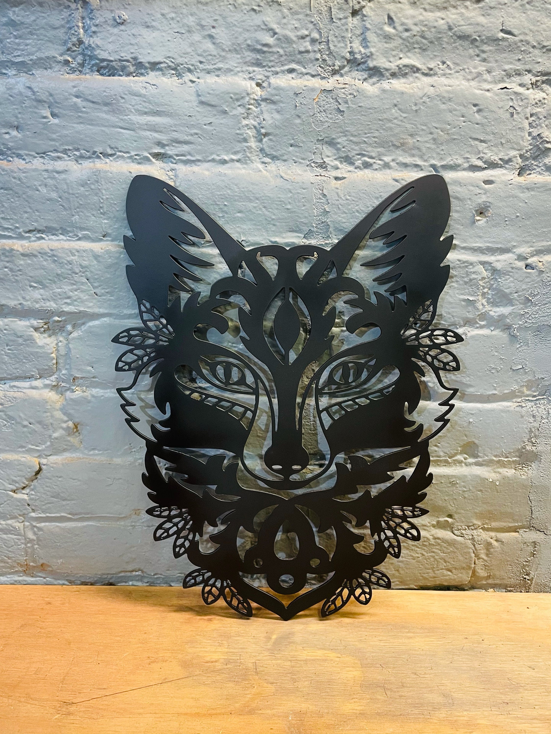 Metal Fox Head Wall Decor Metal Fox Wall Art Metal Fox Sign | Etsy