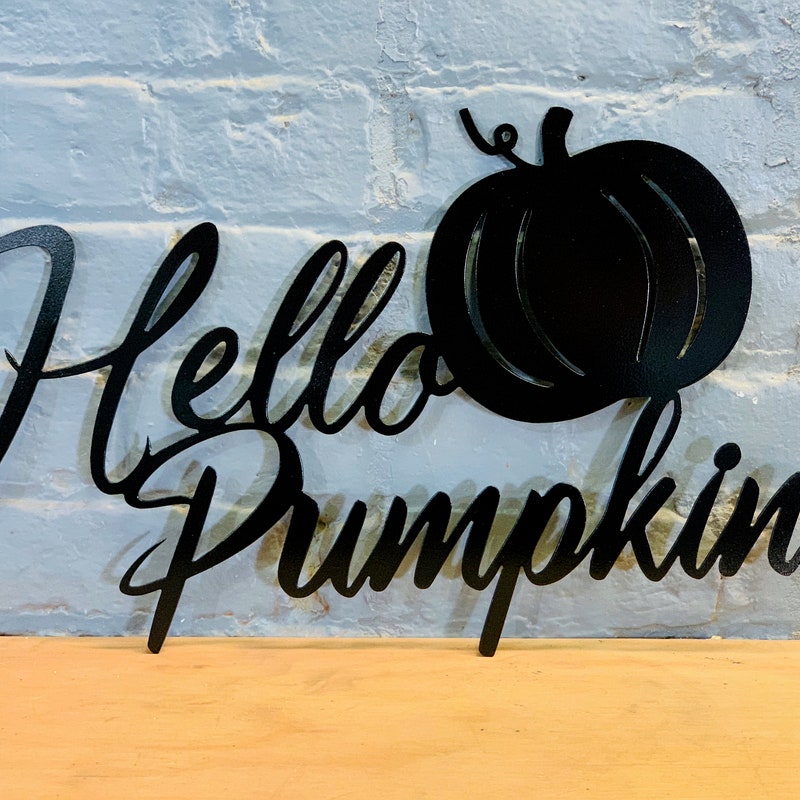 Hello Pumpkin Sign - Etsy