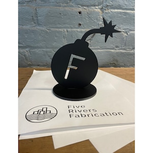 F-bomb Paperweight Desk Accessory, Metal F-bomb, Desk Accessories for ...