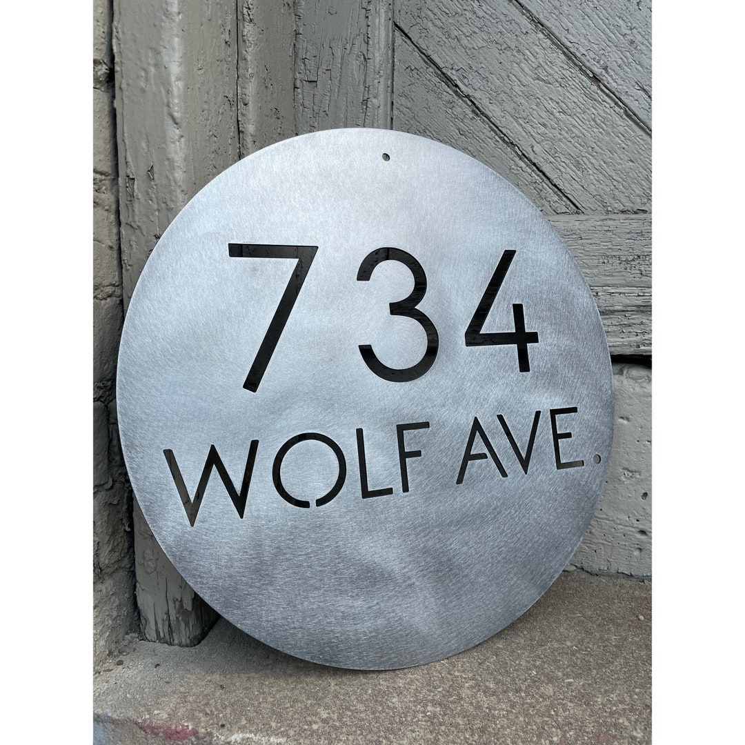 Custom Metal Address Sign, Custom Street Address Sign, Metal House ...