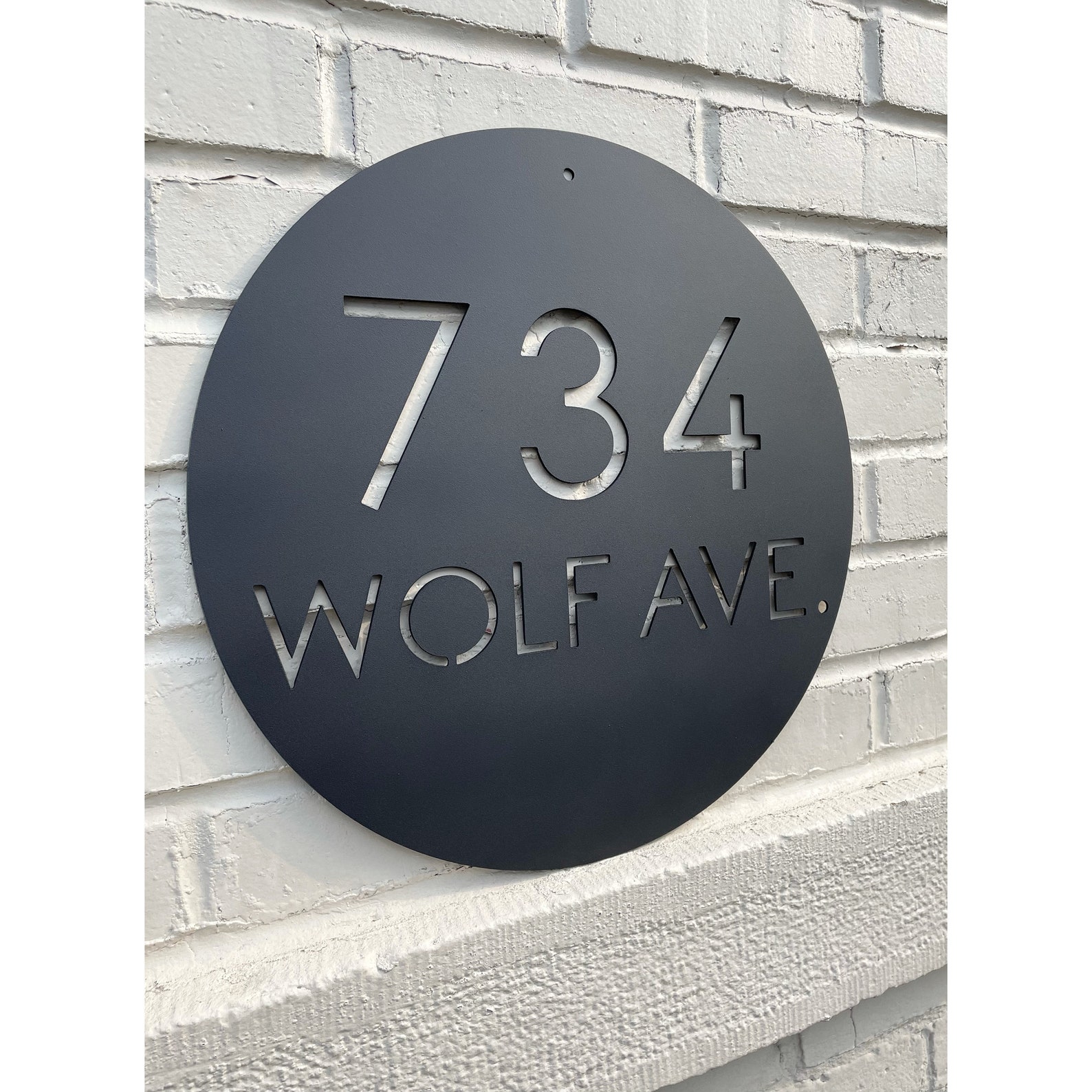 Custom Metal Address Sign, Custom Street Address Sign, Metal House ...