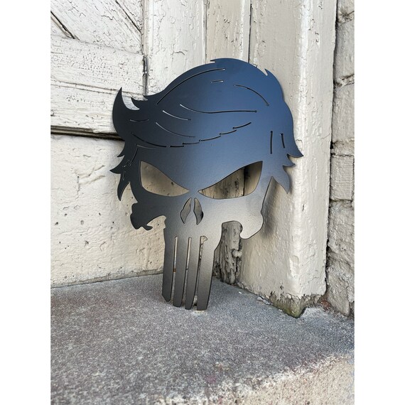 Trump Punisher Skull Metal Sign Trump 2020 Trump 2024 MAGA - Etsy