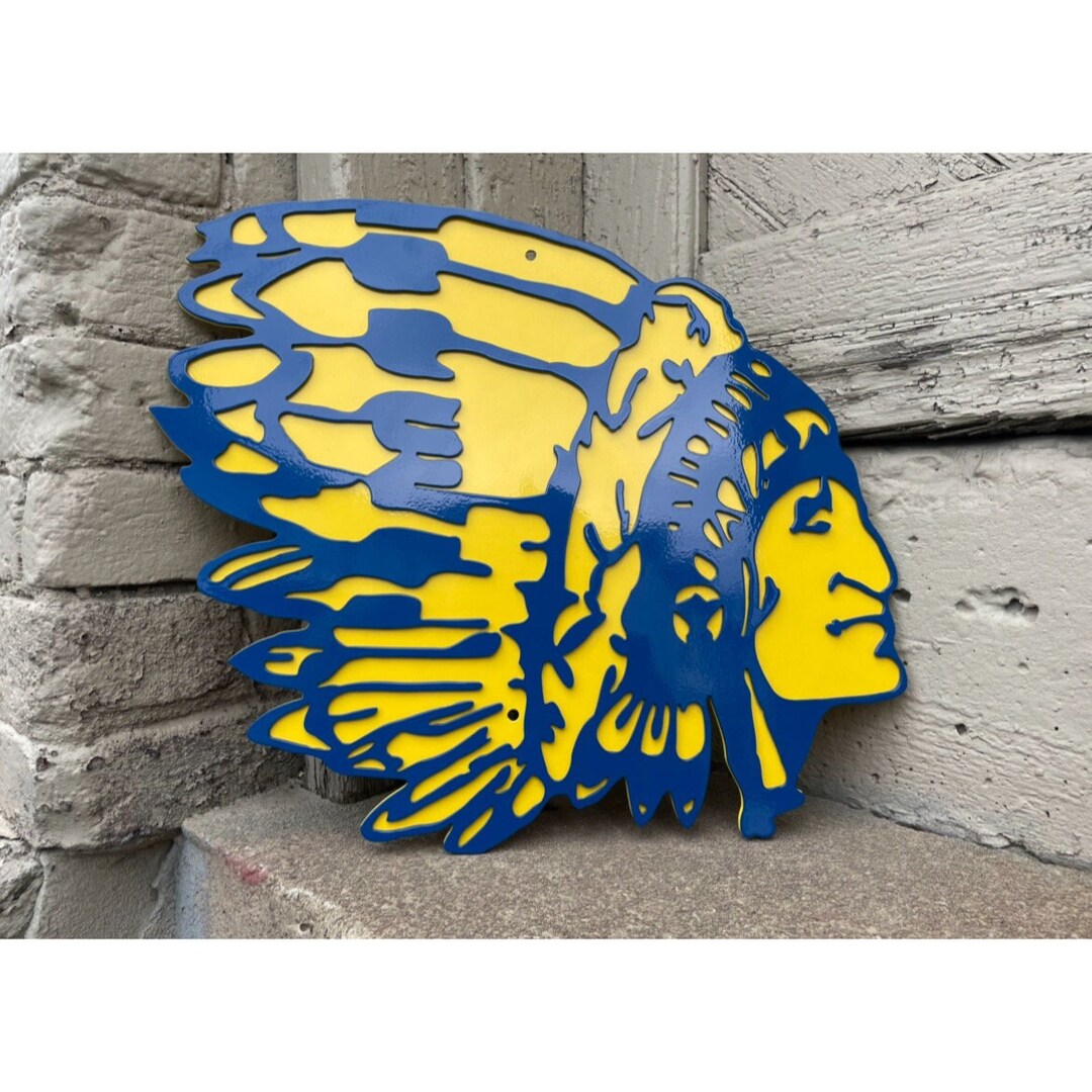 Metal Wilson Warrior Head, Indian Warrior Head, Easton Pennsylvania ...