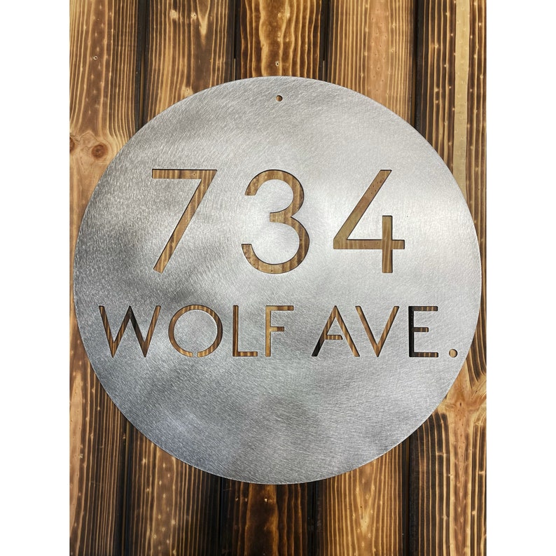 Custom Metal Address Sign Custom Street Address Sign Metal - Etsy