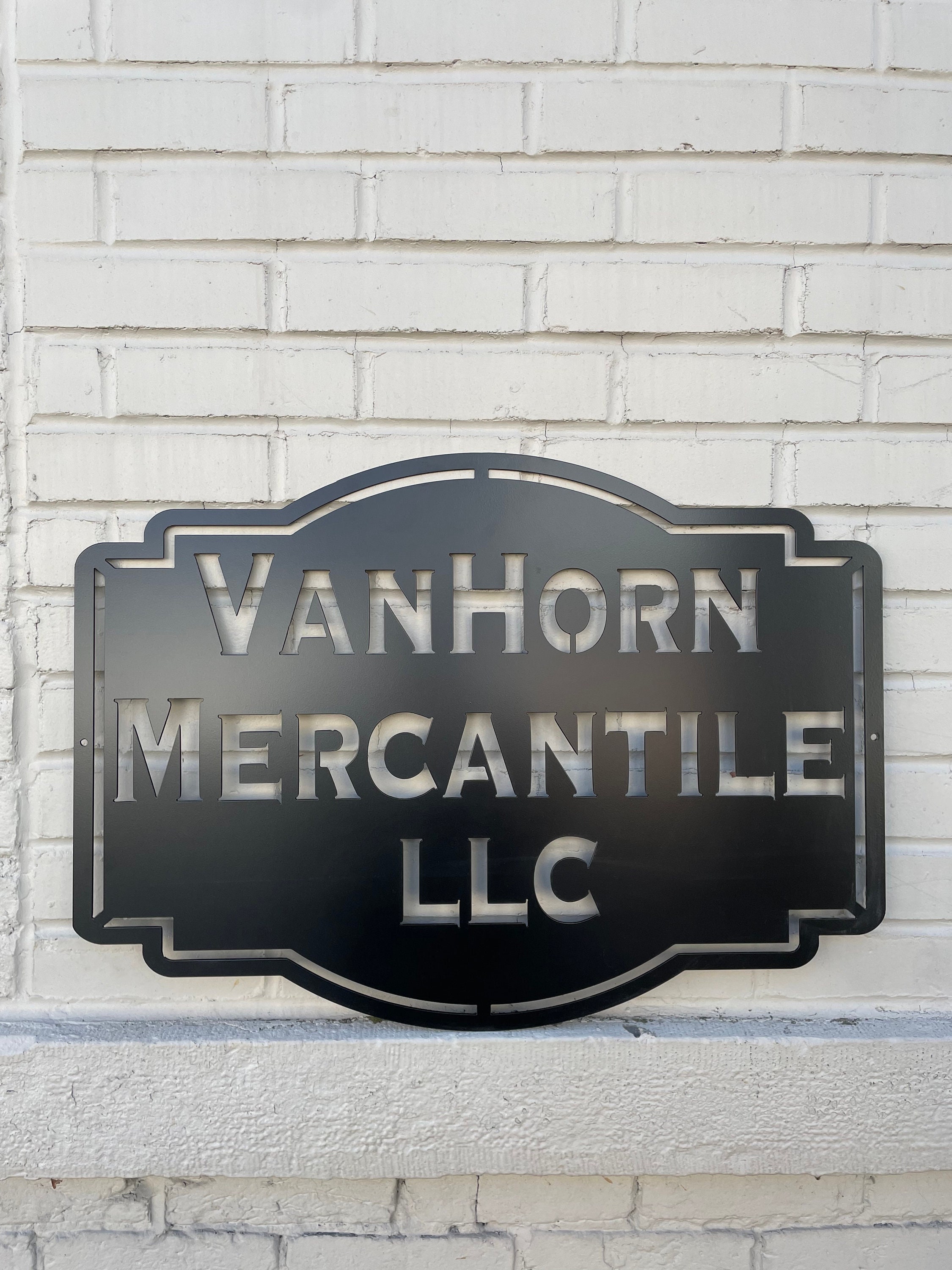 Custom Metal Business Sign Metal Business Logo Sign - Etsy