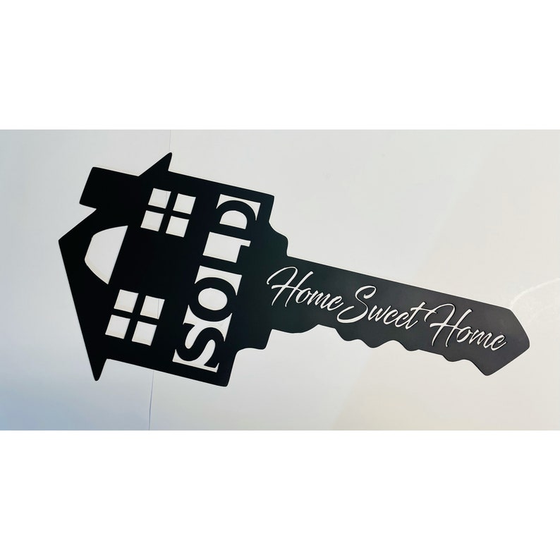 Metal Real Estate Agent Sold Sign Key Shaped Sold Sign - Etsy