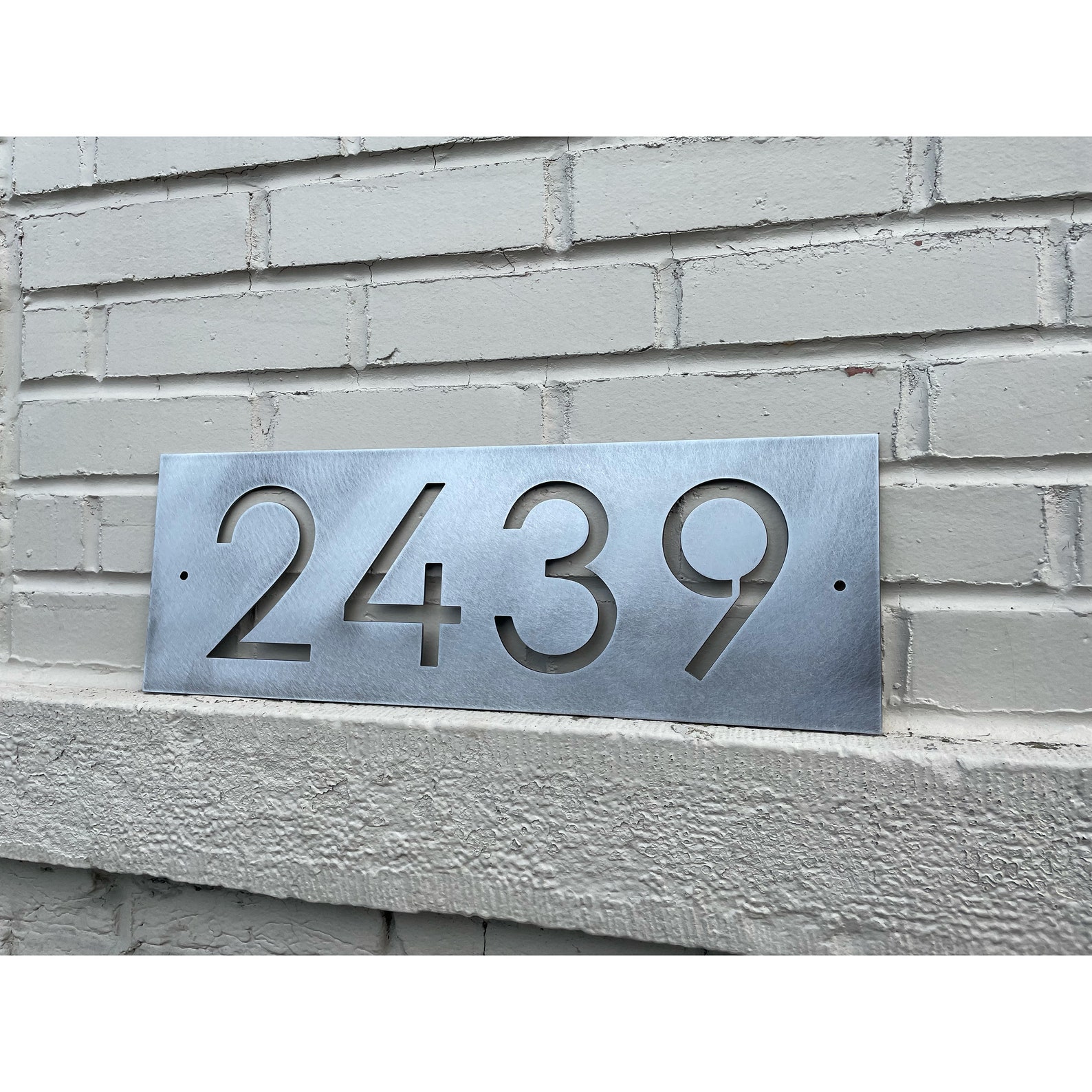 Custom Metal Address Sign Contemporary Address Sign Modern - Etsy