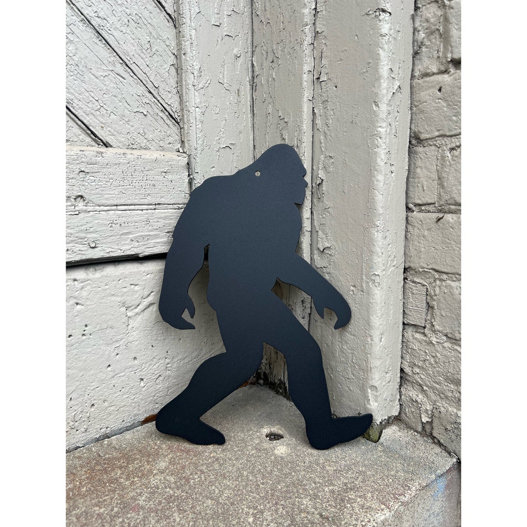 Metal Bigfoot Sign, Metal Sasquatch Sign, Bigfoot Wall Sign, Bigfoot ...