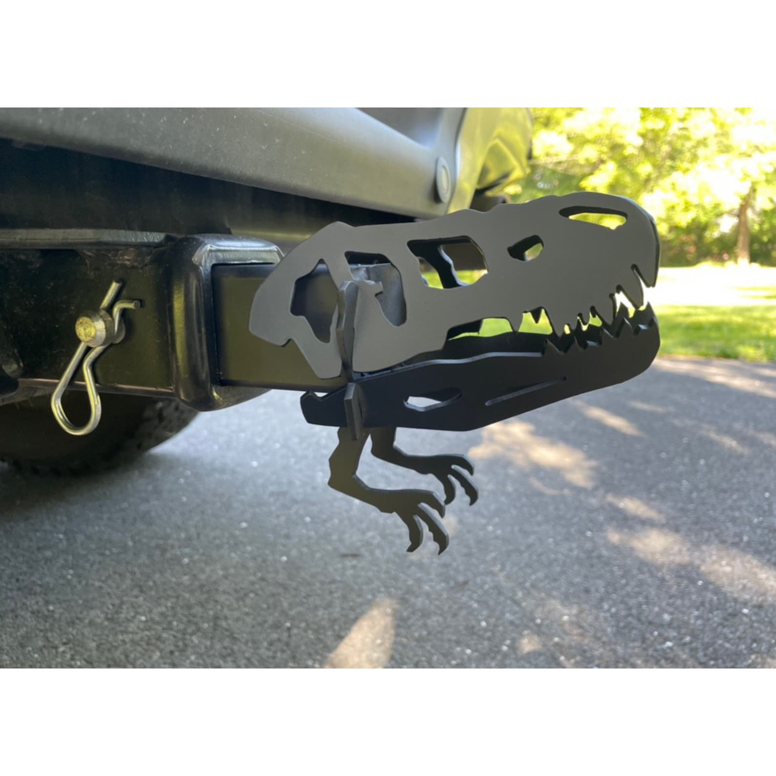 Metal Trex Hitch Cover, T-rex Hitch Cover, Trailer Hitch Cover ...