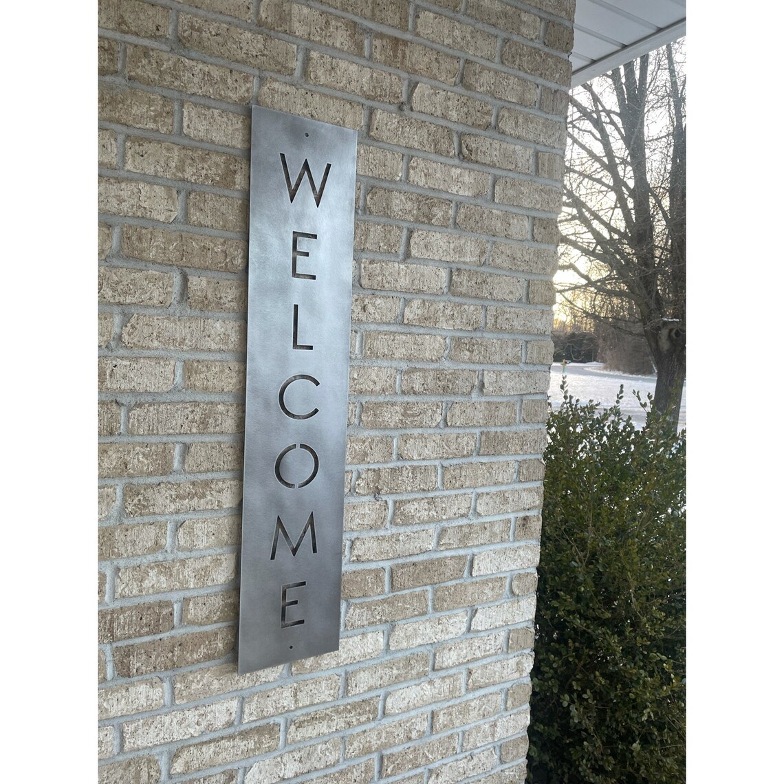 Minimalist Metal Welcome Sign Modern Welcome Sign Modern | Etsy