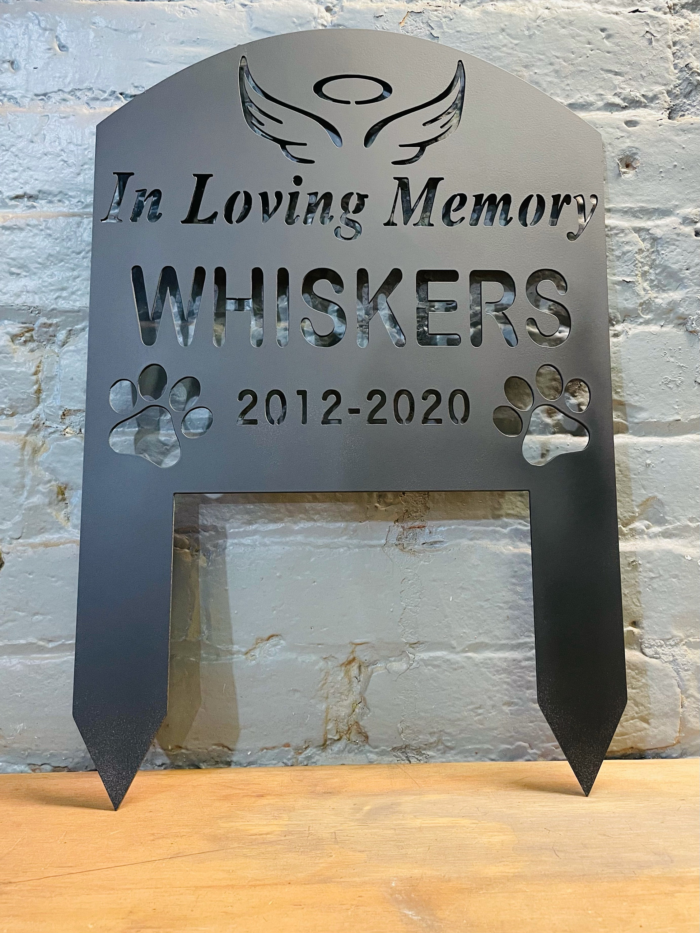 Custom Metal Pet Memorial Sign, Pet Grave Marker, Memorial Sign, Loss ...
