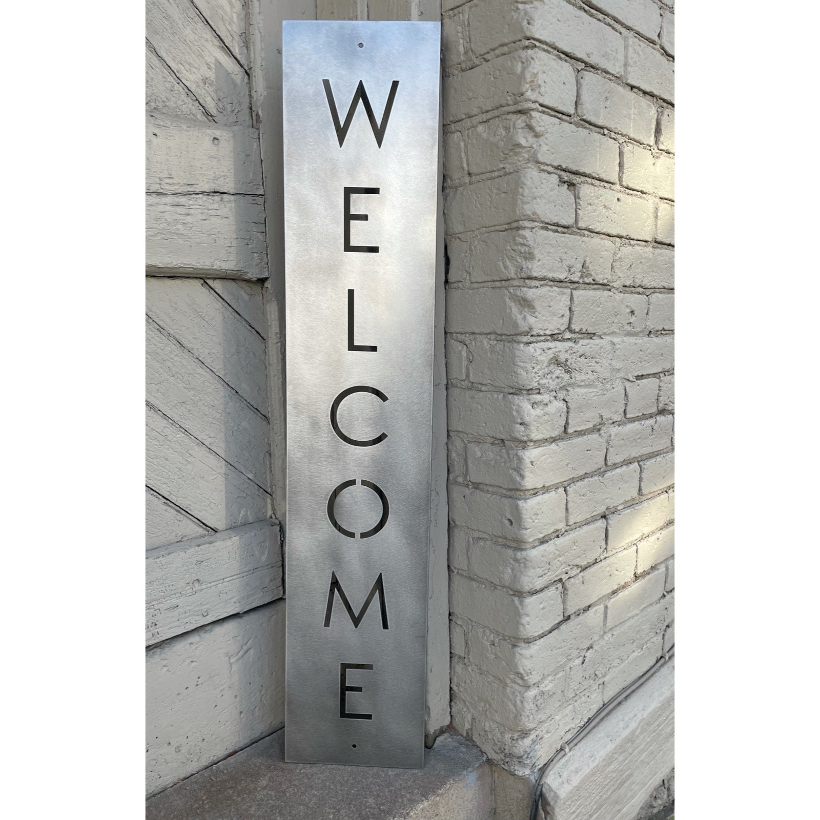 Minimalist Metal Welcome Sign, Modern Welcome Sign, Modern Farmhouse ...