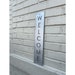 Modern Welcome Sign Metal Welcome Sign Outdoor Vertical - Etsy