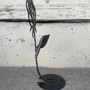 Tabletop Metal Rose, Free Standing Metal Rose, Metal Rose, Metal ...