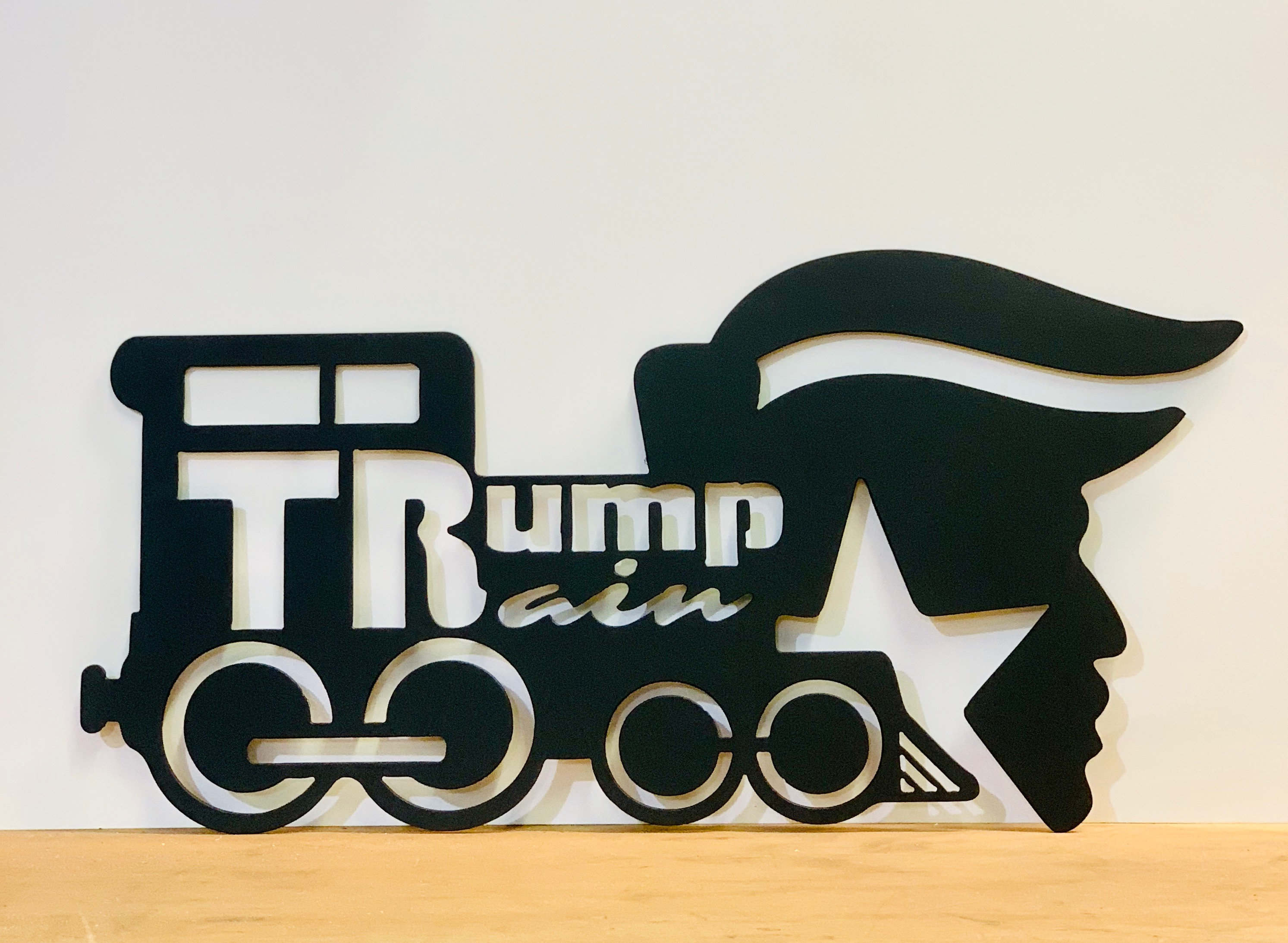 Trump Train Steel Art, Trump Train Metal Wall Sign, Patriotic Decor ...