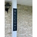 Modern Welcome Sign Metal Welcome Sign Outdoor Vertical - Etsy