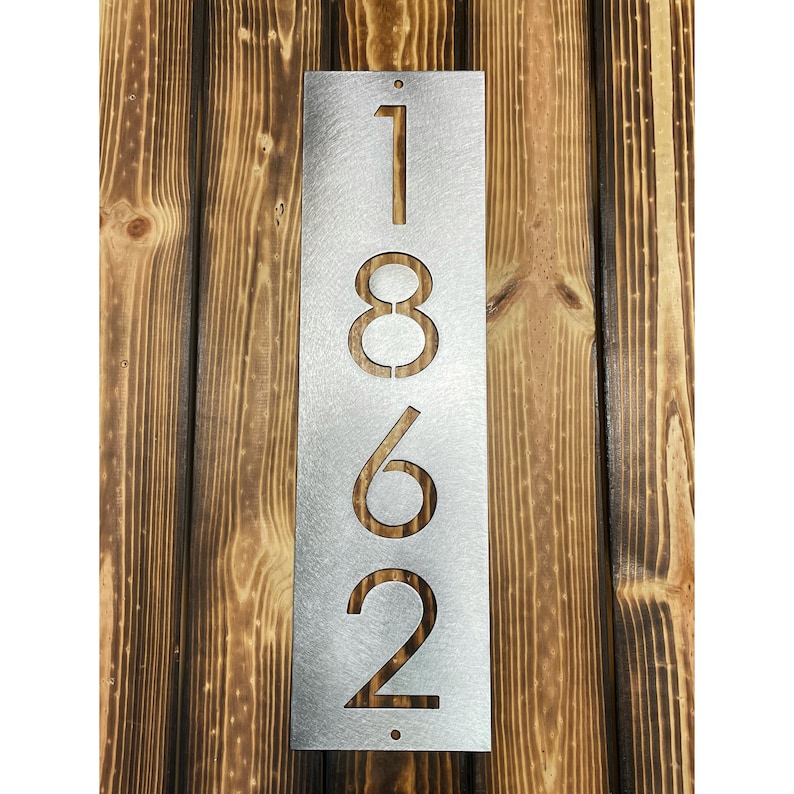 Custom Metal Address Sign Modern Address Sign Outdoor | Etsy