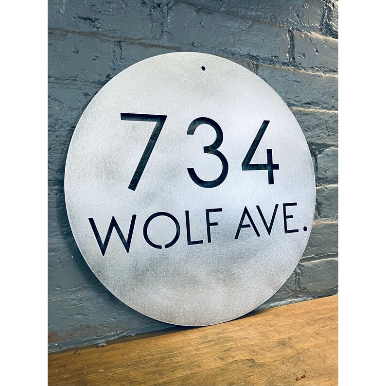 Custom Metal Address Sign Custom Street Address Sign Metal - Etsy