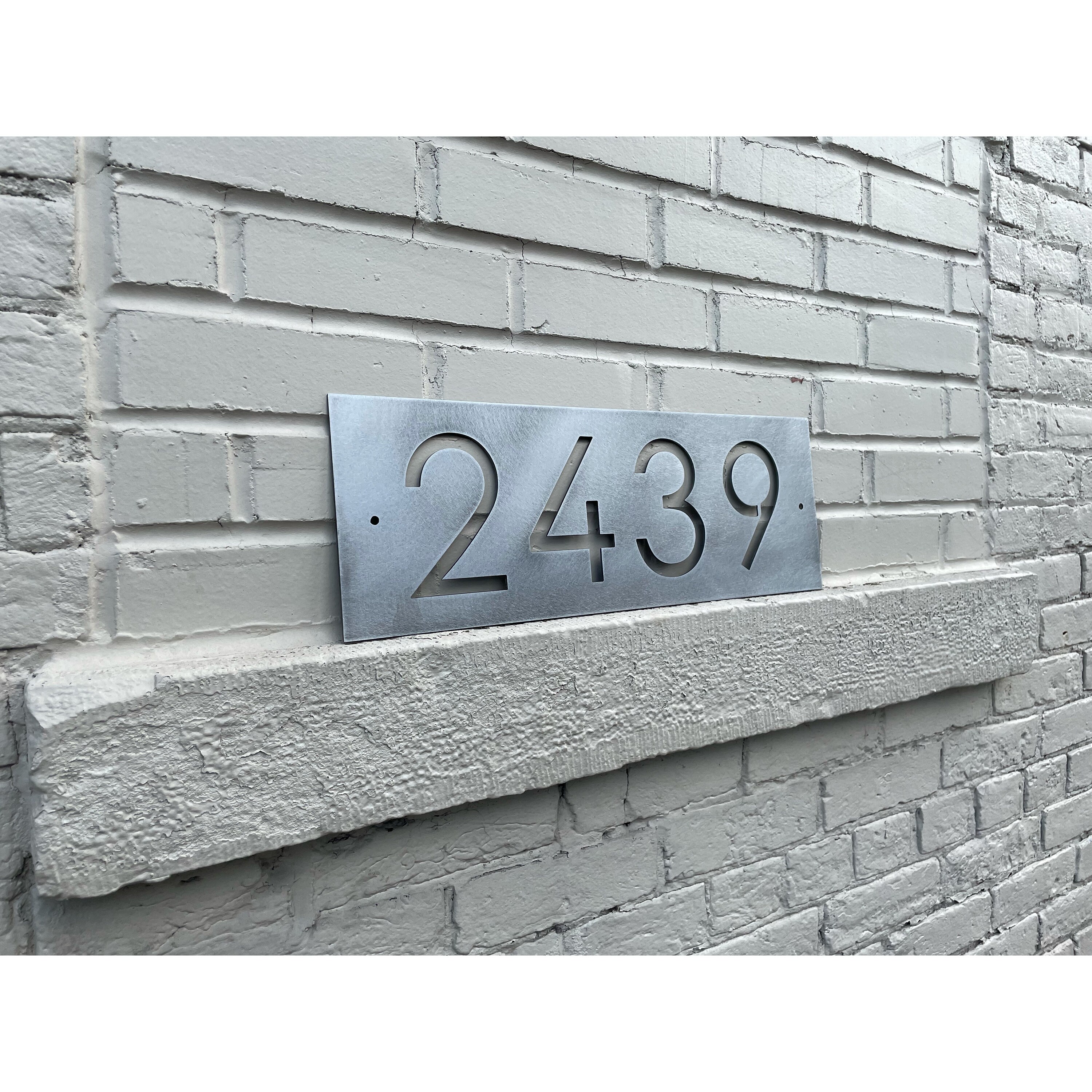 Custom Metal Address Sign, Contemporary Address Sign, Modern Address ...