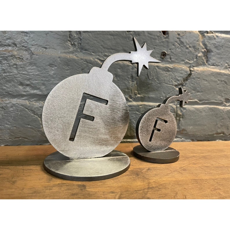 F-bomb Paperweight Desk Accessory, Metal F-bomb, Desk Accessories for ...