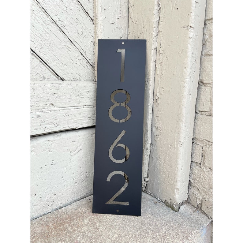 Custom Metal Address Sign Modern Address Sign Outdoor - Etsy