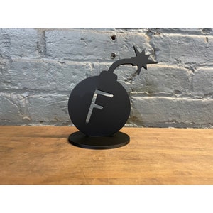 F-bomb Paperweight Desk Accessory, Metal F-bomb, Desk Accessories for ...