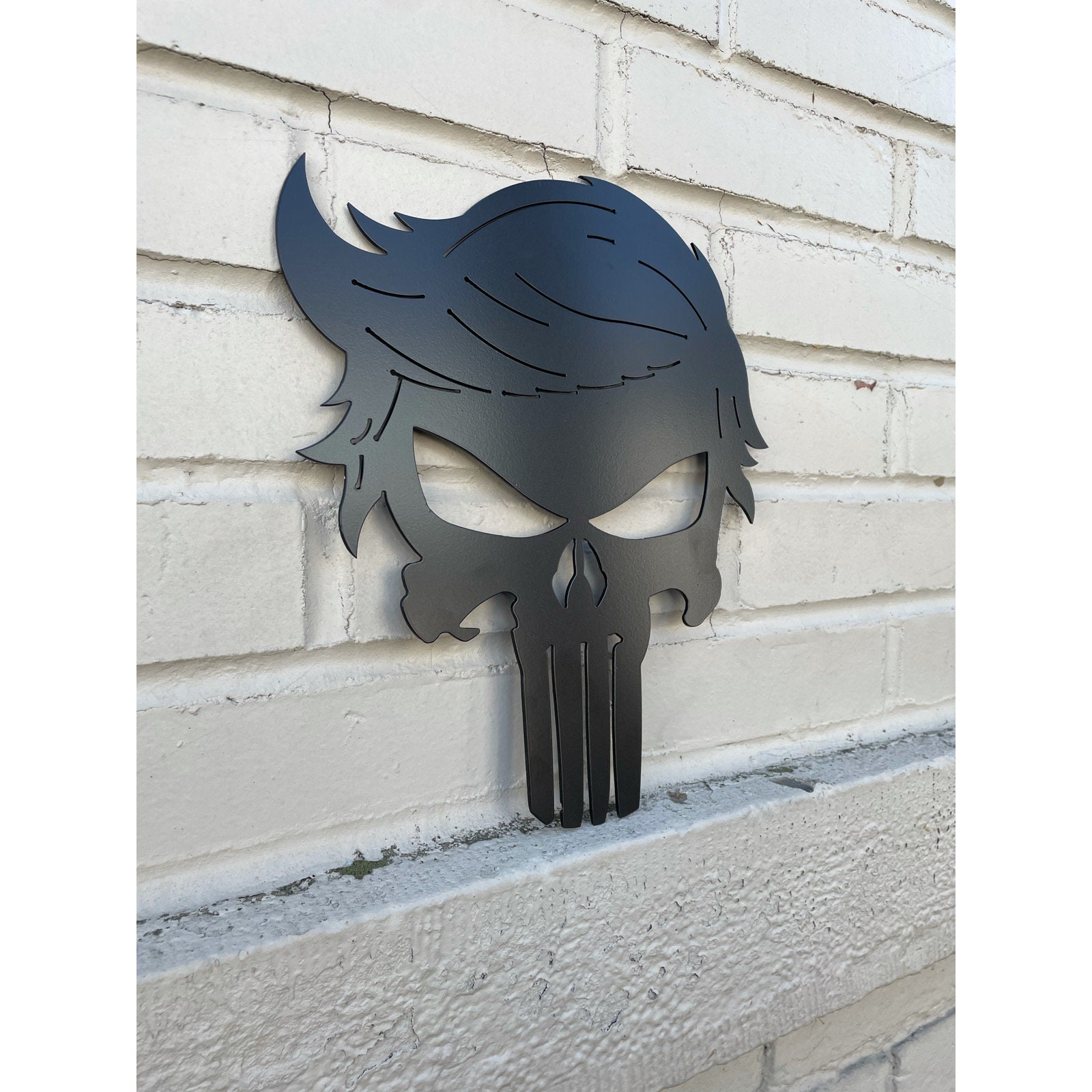 Trump Punisher Skull Metal Sign, Trump 2020, Trump 2024, MAGA, Keep ...