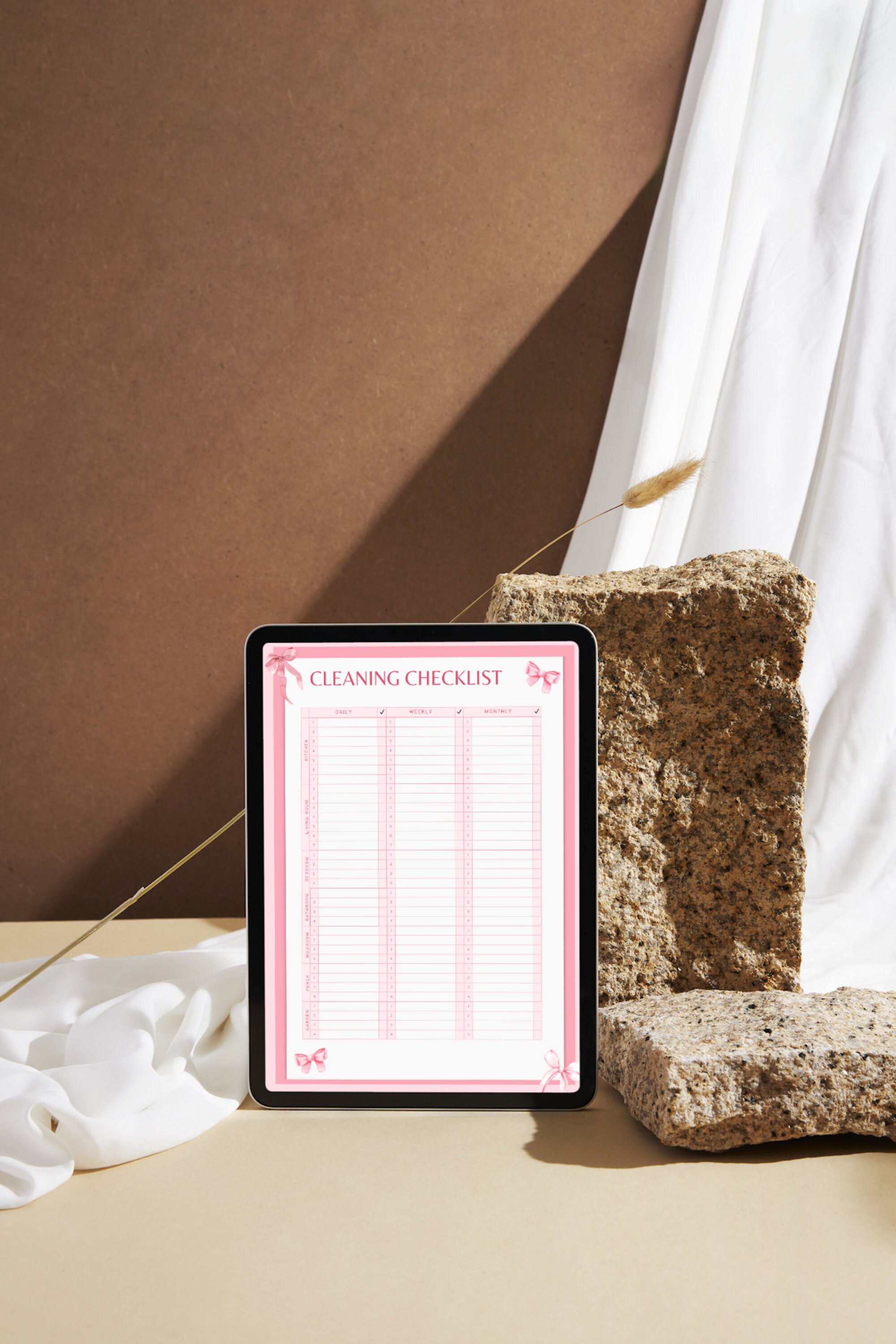 Coquette Cleaning Schedule & Checklist: Elegant Home Maintenance (PDF ...