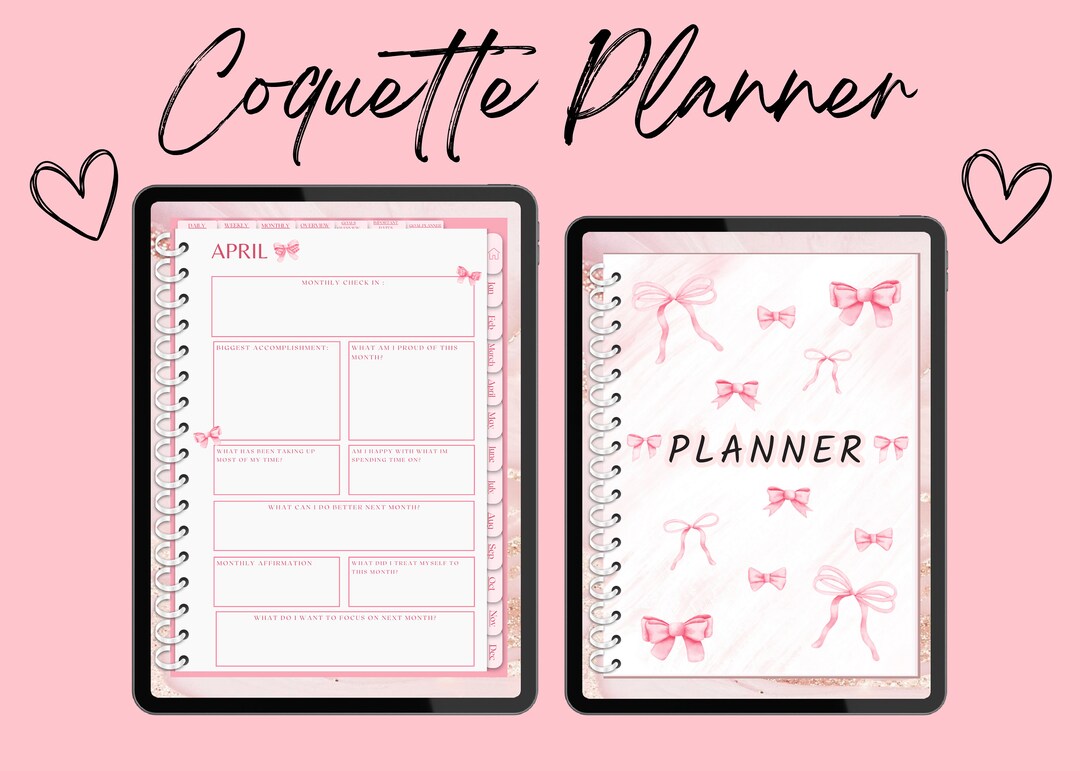 Coquette Planner Coquette Goodnotes Planner iPad Planner 2024 Planner ...