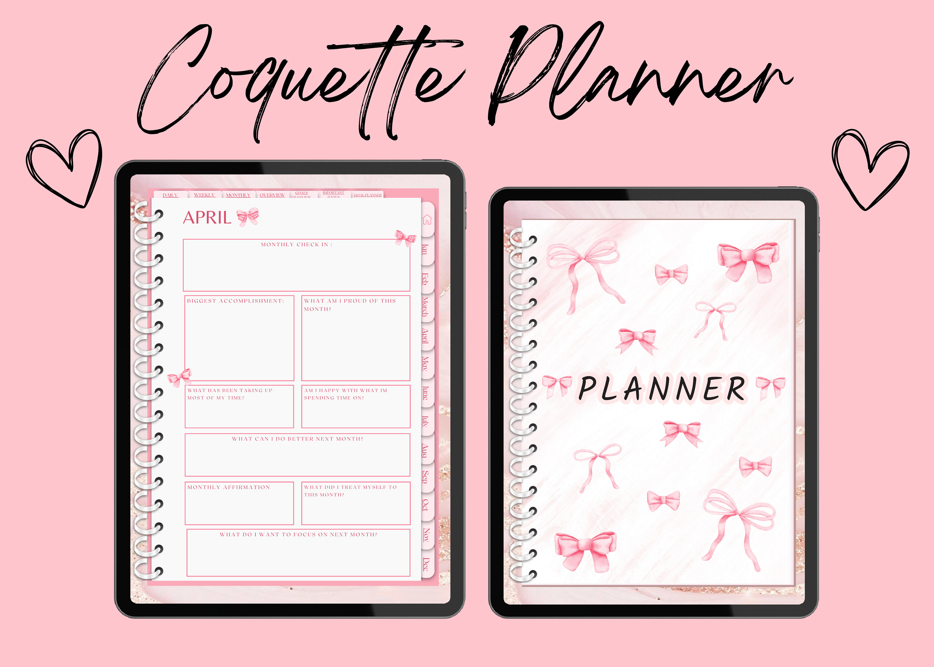 Coquette Planner Coquette Goodnotes Planner iPad Planner 2024 Planner ...