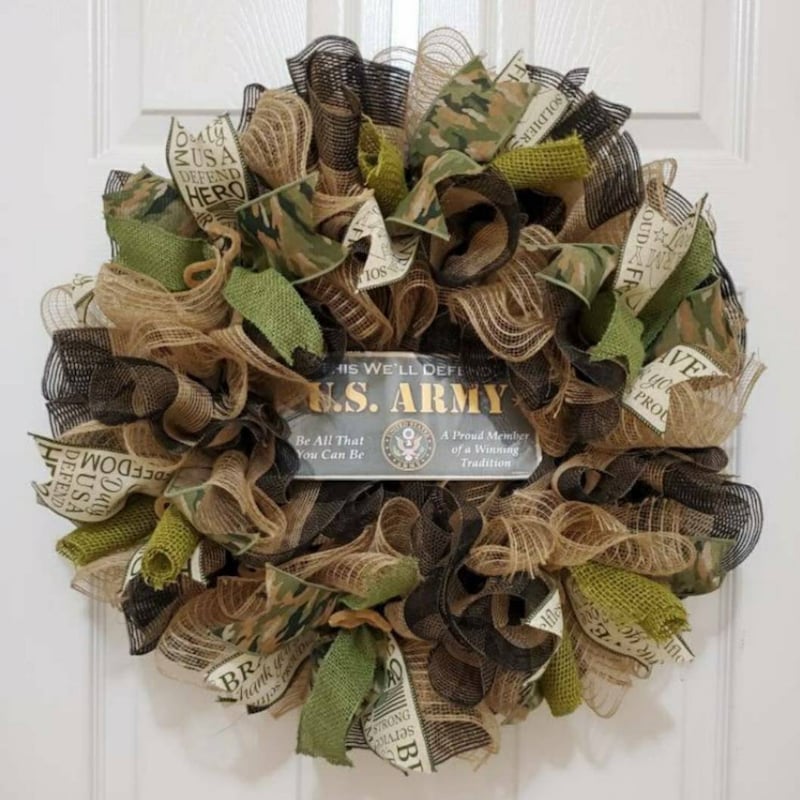 Camo Wreath - Etsy