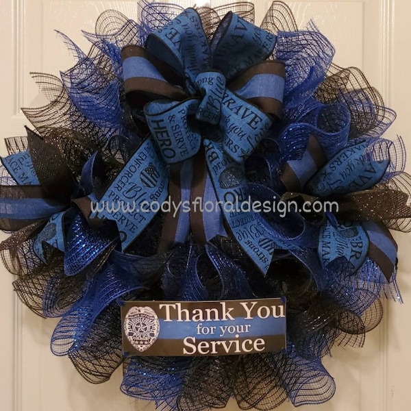 Police Wreath - Etsy