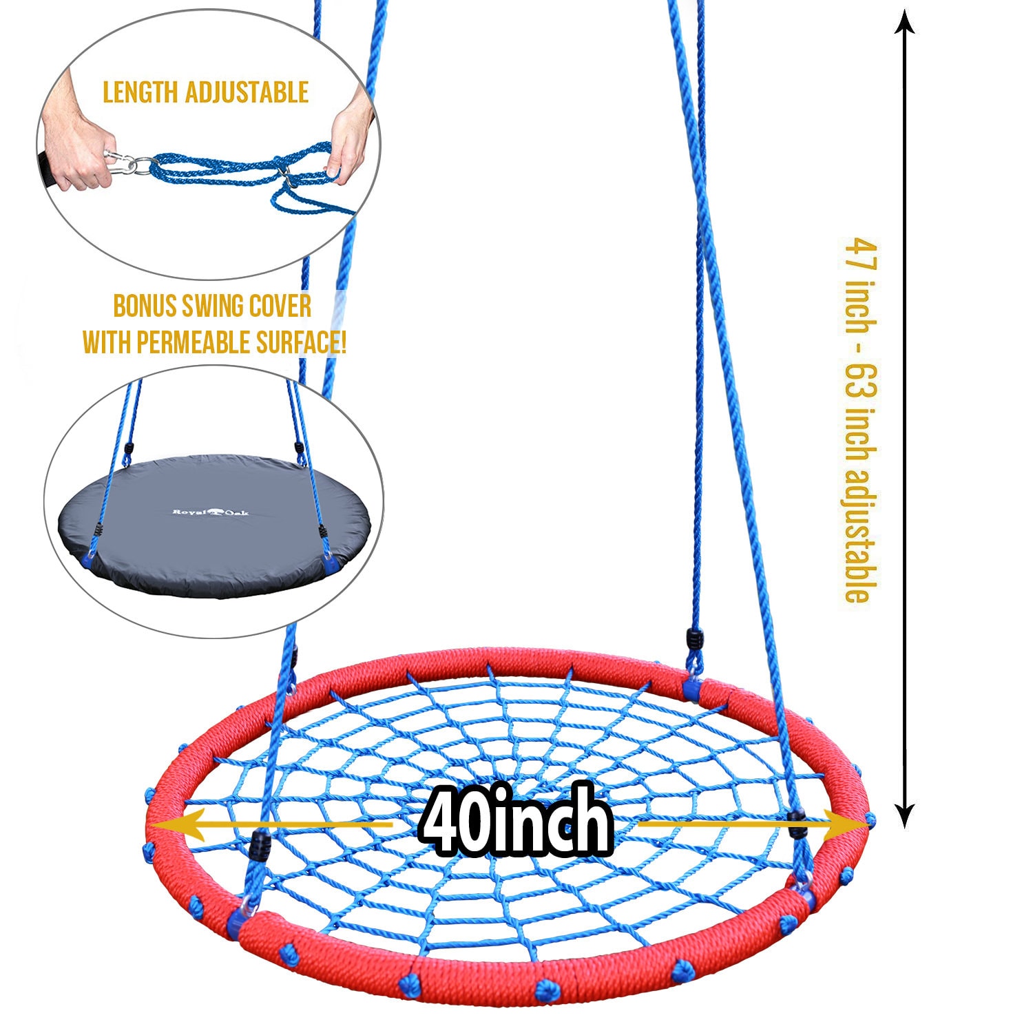 Royal Oak Giant 40 Spider Web Tree Swing 600 Lb - Etsy