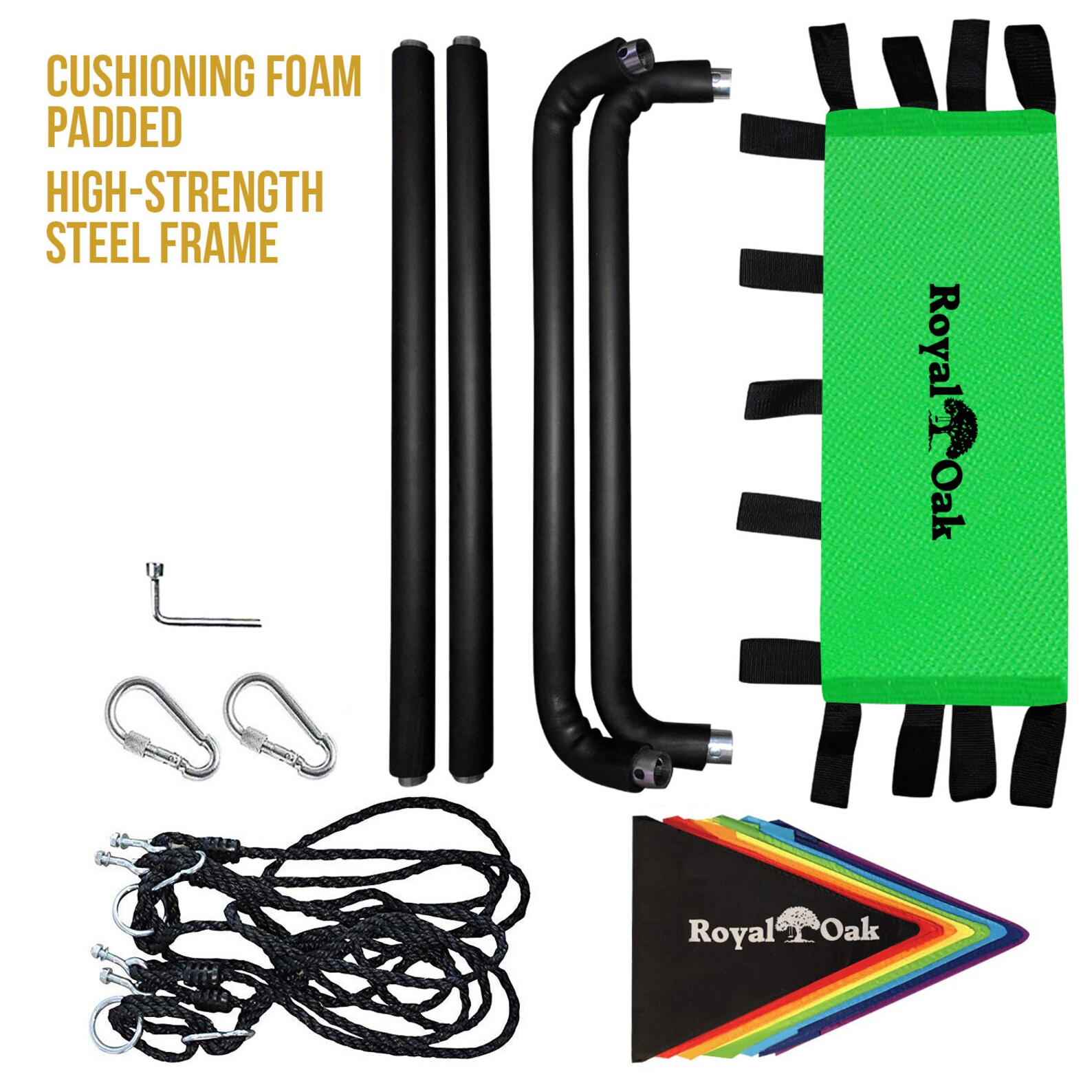 Royal Oak Giant 40" Platform Tree Swing 700 Lb Capacity, Steel Frame ...