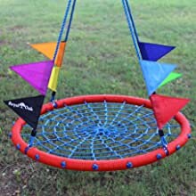 Royal Oak Giant 40" Spider Web Tree Swing 600 Lb Capacity, Steel Frame ...