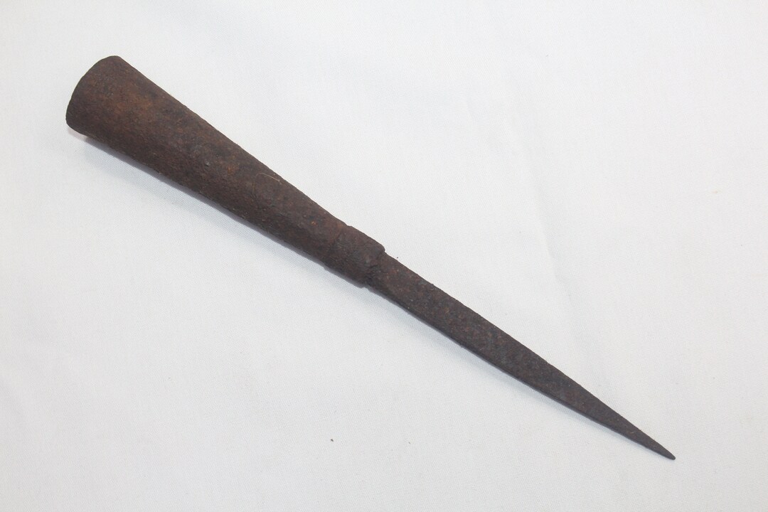 PH Antique Tribal Spearhead Spear Bhala Dagger Stiletto Boot Survival ...