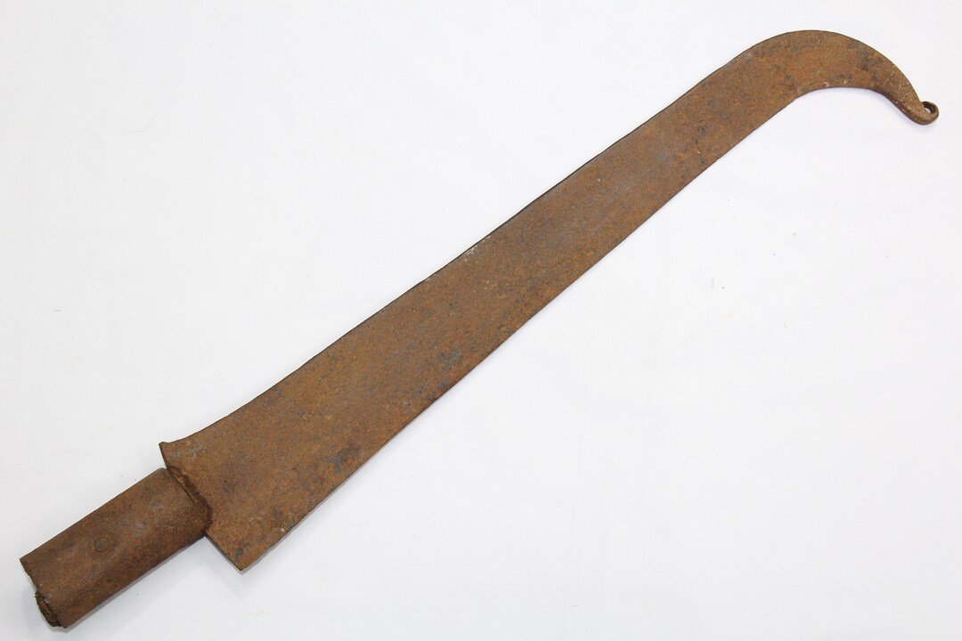 Antique Dagger Knife Old Hand Forged Steel Blade Old Damage Handle ...