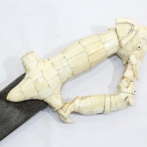 Sword Damascus Steel Blade Silver Bidari Elephant Tiger Handle C859 - Etsy